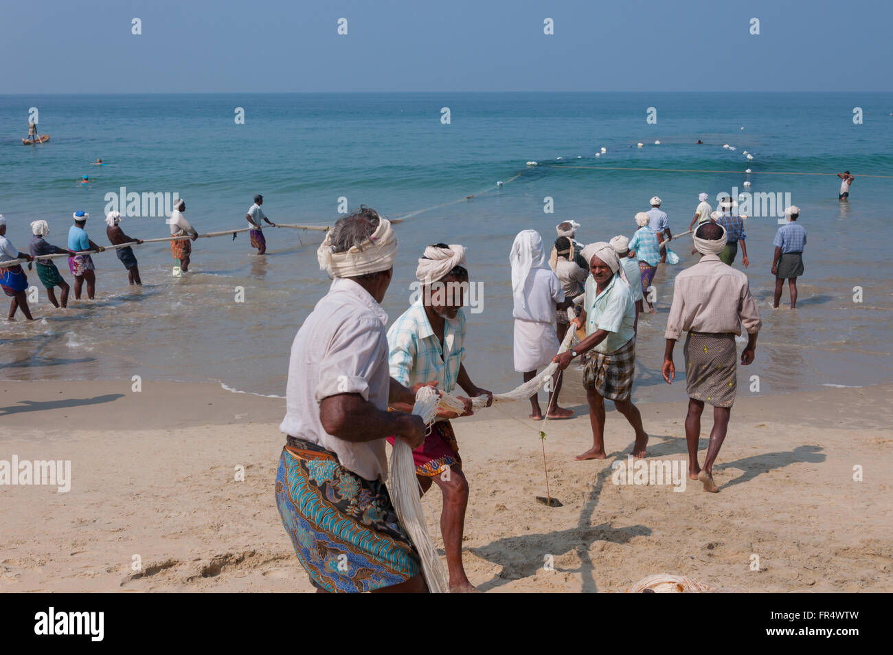 Seine fishing (seine-haul fishing Stock Photo - Alamy