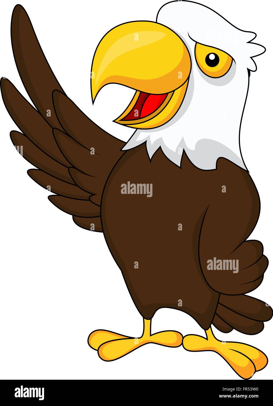 Eagle cartoon waving Stock Vector Image & Art - Alamy