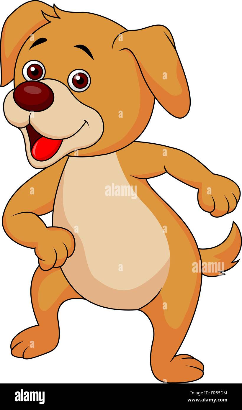 Cartoon dancing dog hi-res stock photography and images - Alamy