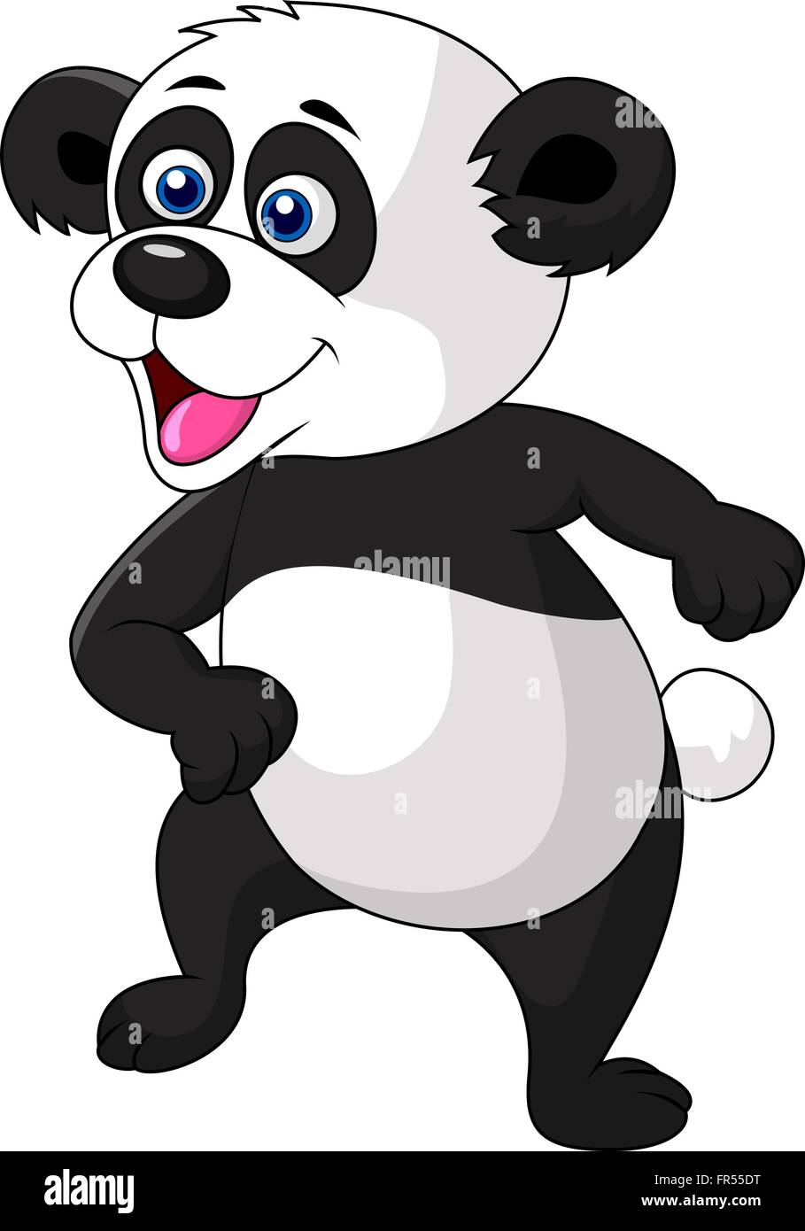 Cute panda dancing Stock Vector Image & Art - Alamy