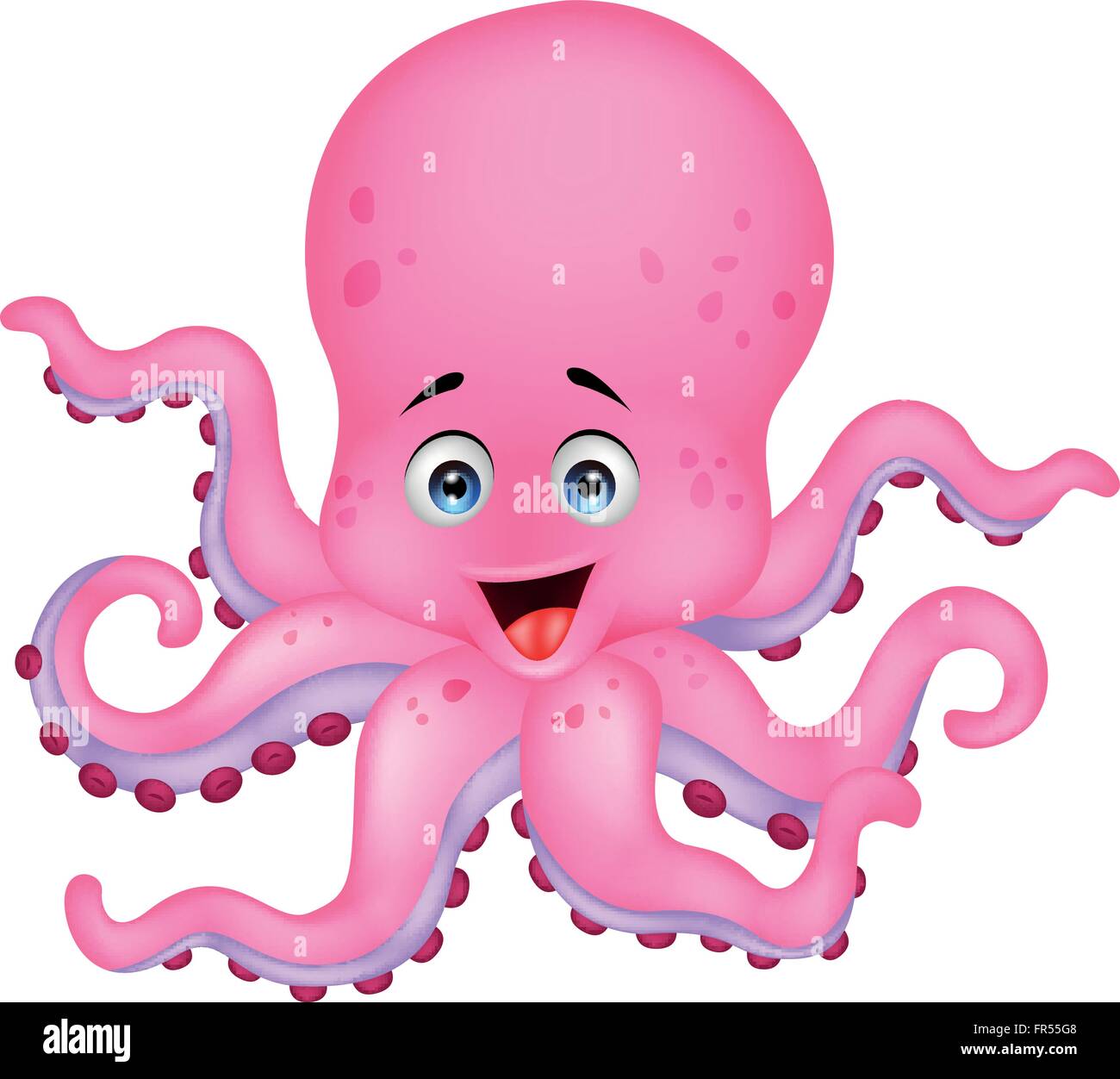 Cute octopus cartoon Stock Vector Image & Art - Alamy