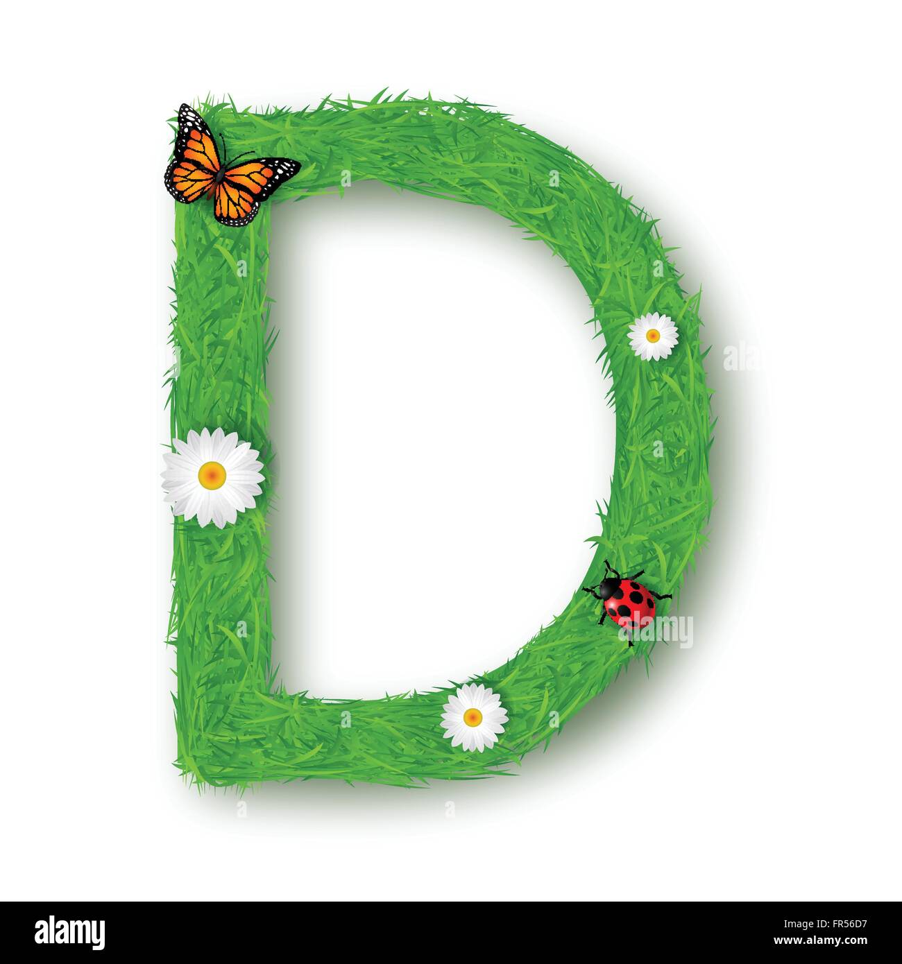 Grass Letter B on white background D Stock Vector Image & Art - Alamy