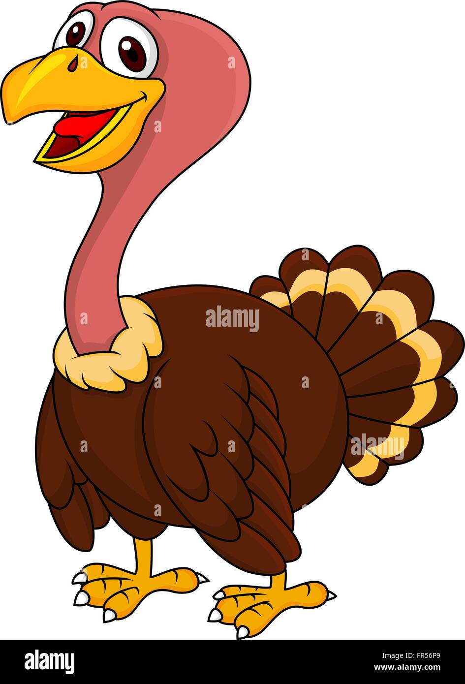 Vector illustration of turkey cartoon posing Stock Vector Image & Art ...