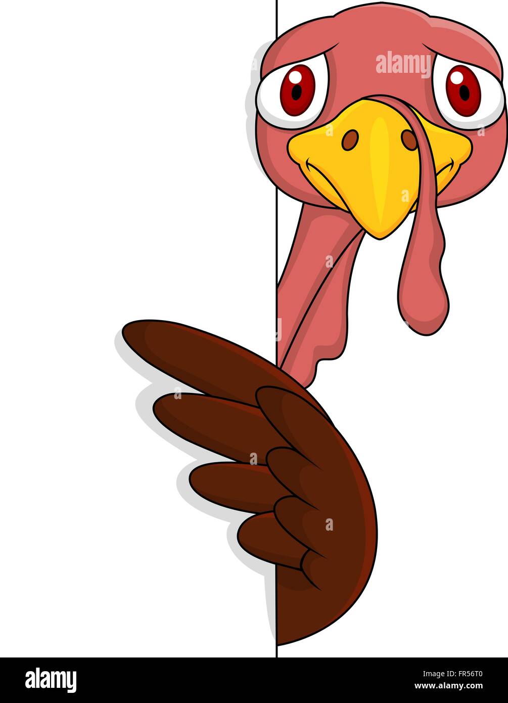 Scare turkey with blank sign Stock Vector Image & Art - Alamy