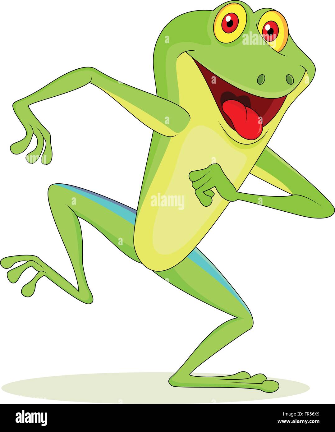 Funny Frog Cartoon Stock Vector Image And Art Alamy