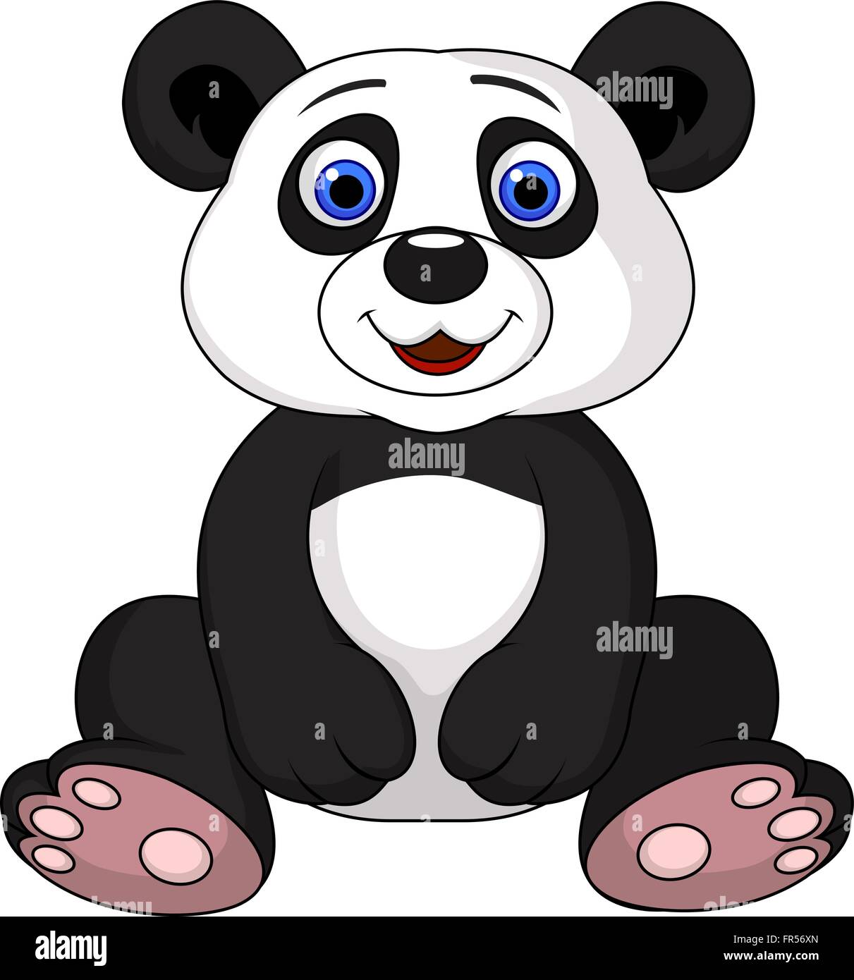 Cute panda cartoon Stock Vector Image & Art - Alamy