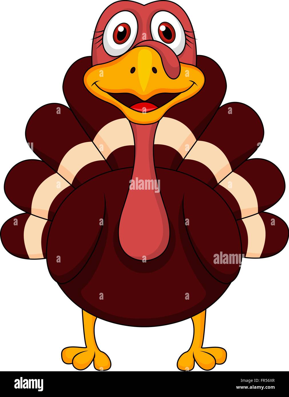 Cute turkey cartoon Stock Vector Image & Art - Alamy