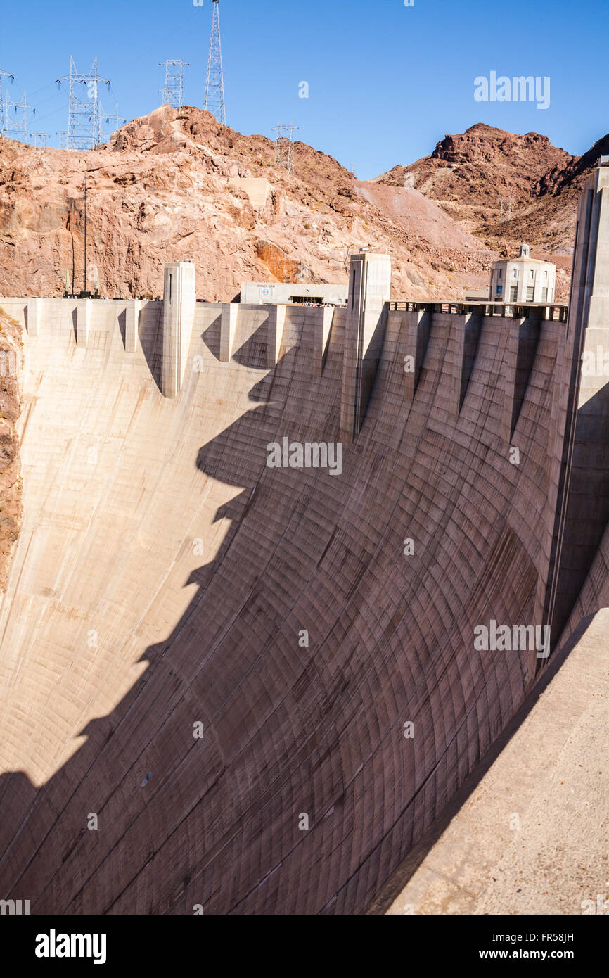 Hoover Dam from Arizona side Stock Photo - Alamy