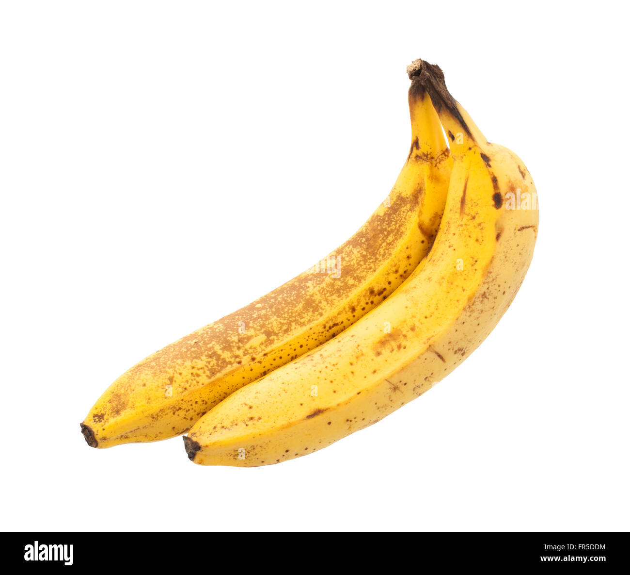 Bunch of over ripe bananas, isolated on white Stock Photo - Alamy