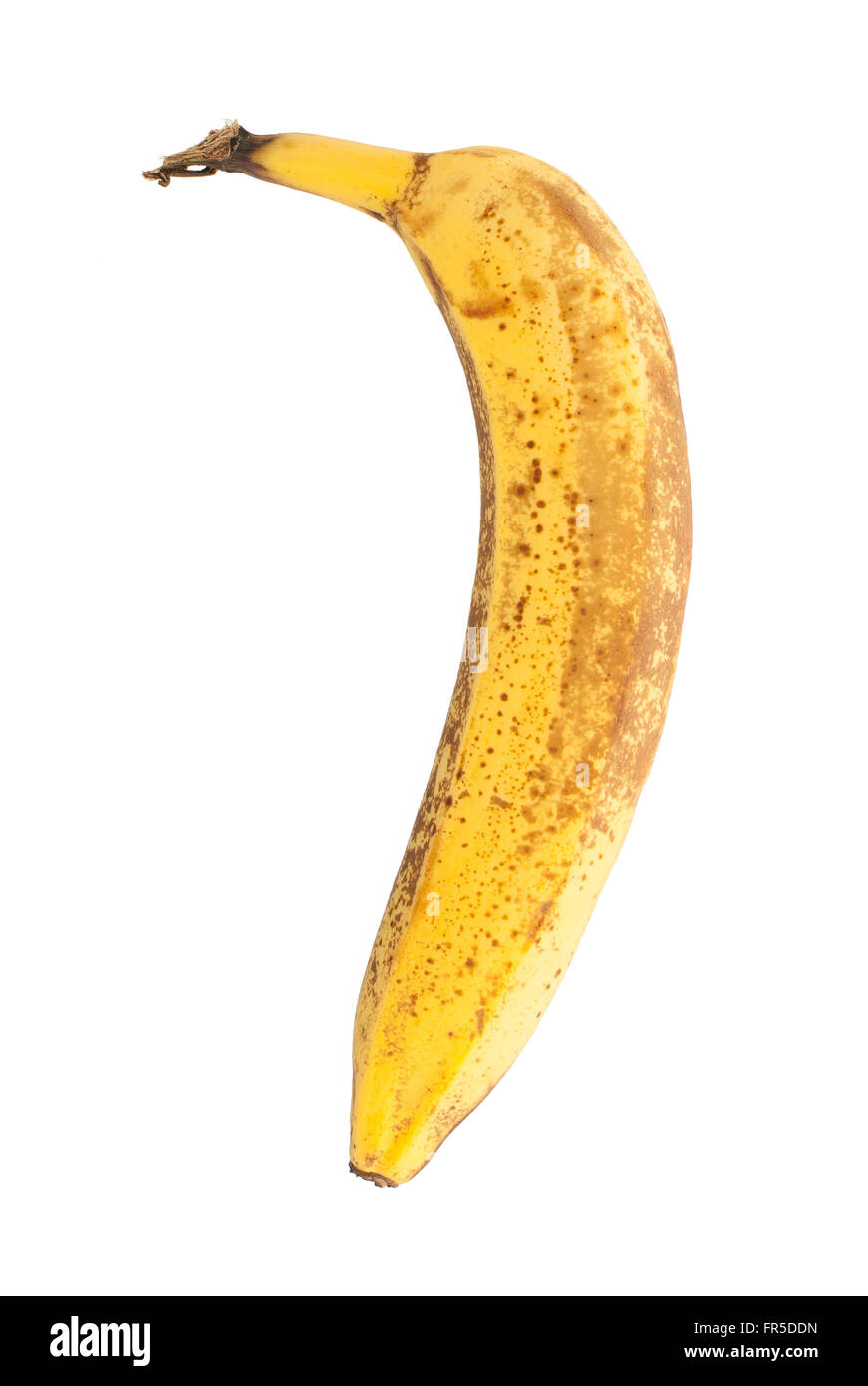 Over ripe banana, isolated on white background Stock Photo - Alamy