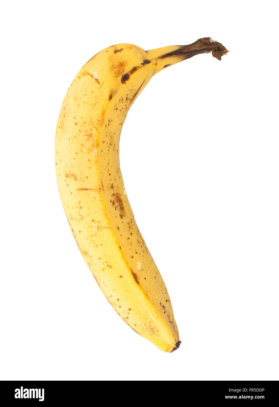 Over ripe banana, isolated on white background Stock Photo - Alamy