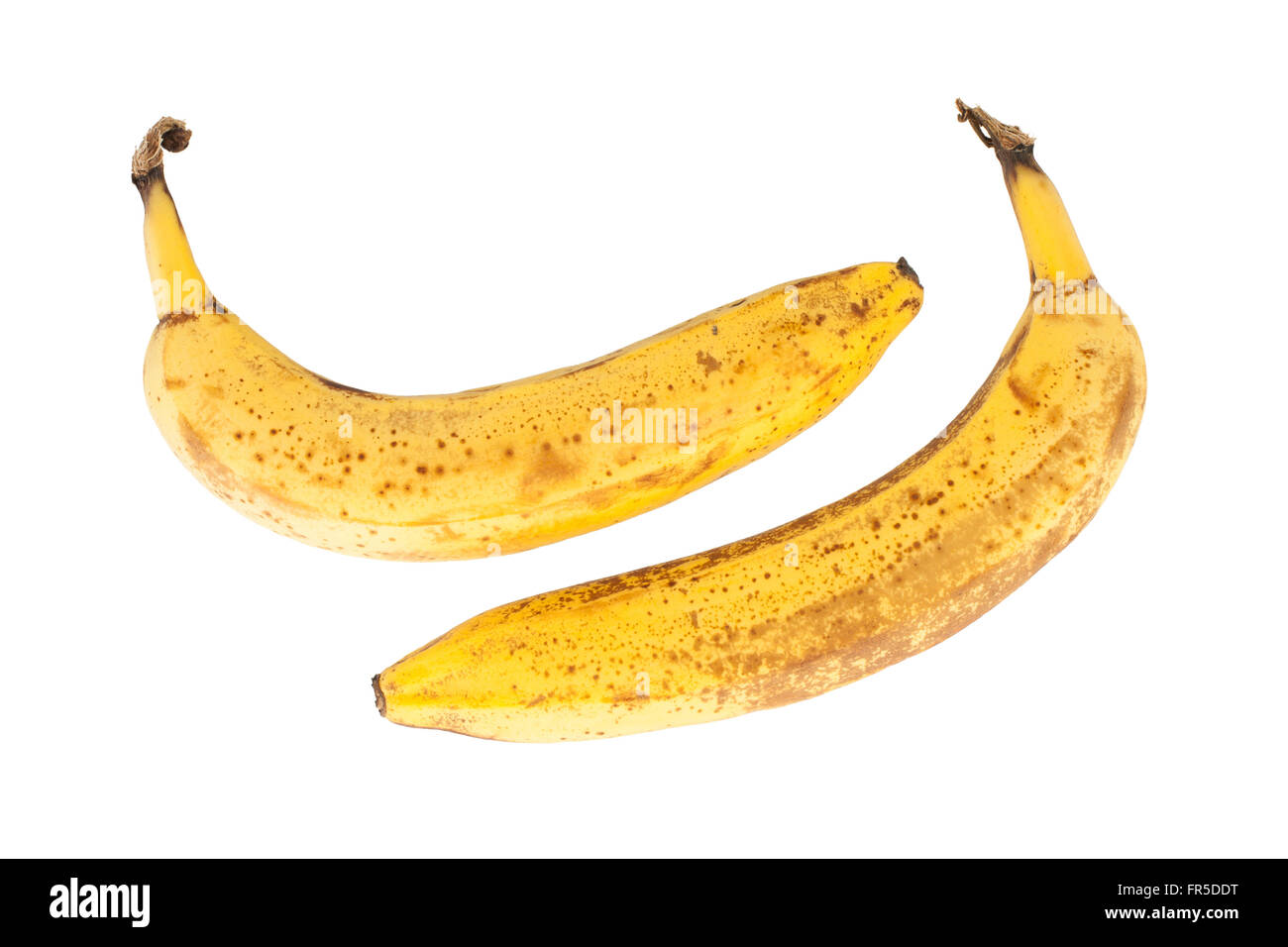Bunch of over ripe bananas, isolated on white Stock Photo - Alamy
