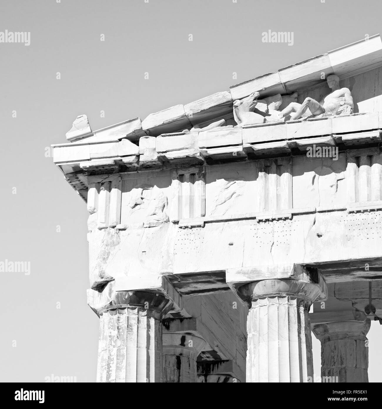 in greece the old architecture and historical place parthenon athens ...