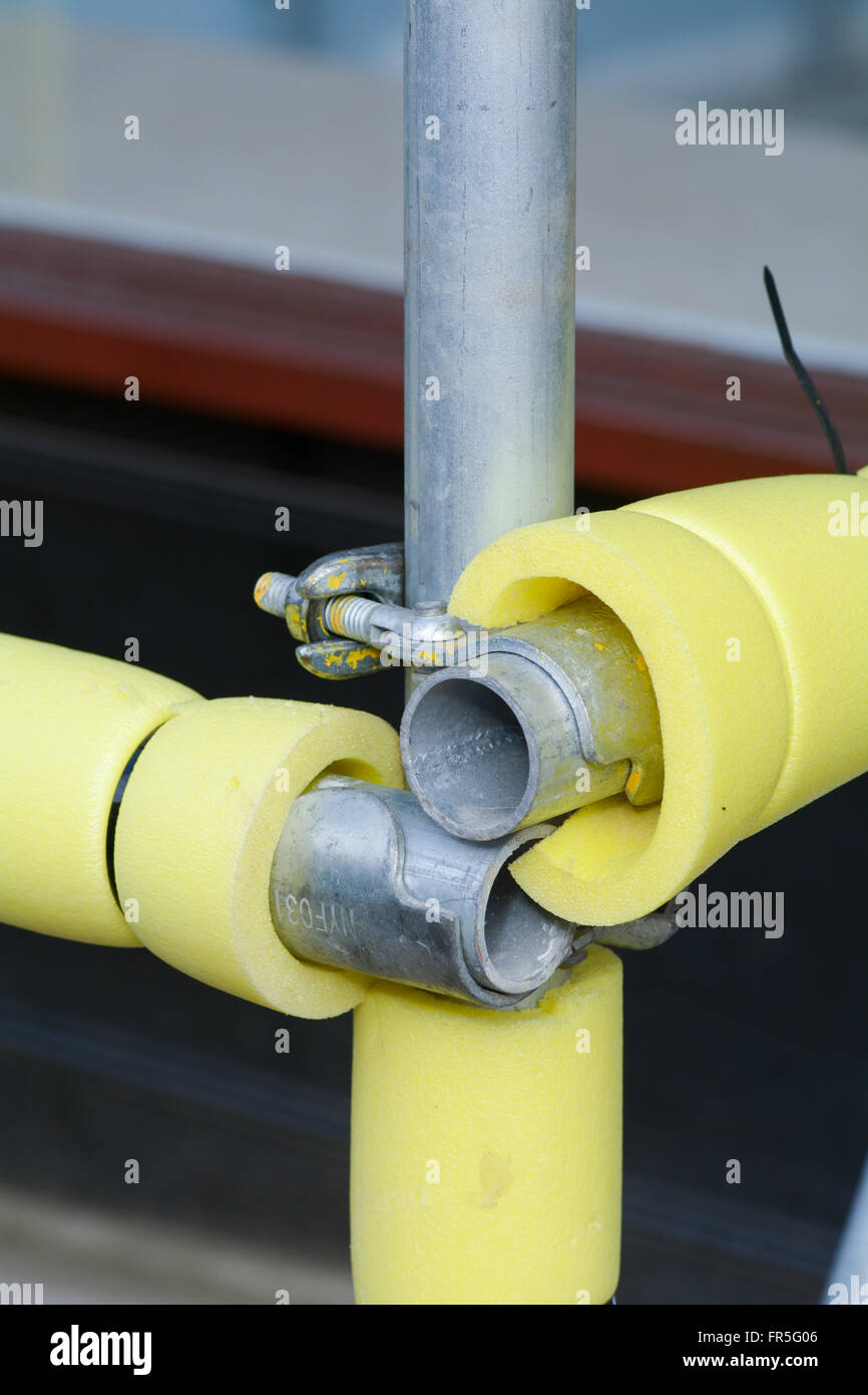 Scaffolding poles mid rail brace rigid hi-res stock photography and ...