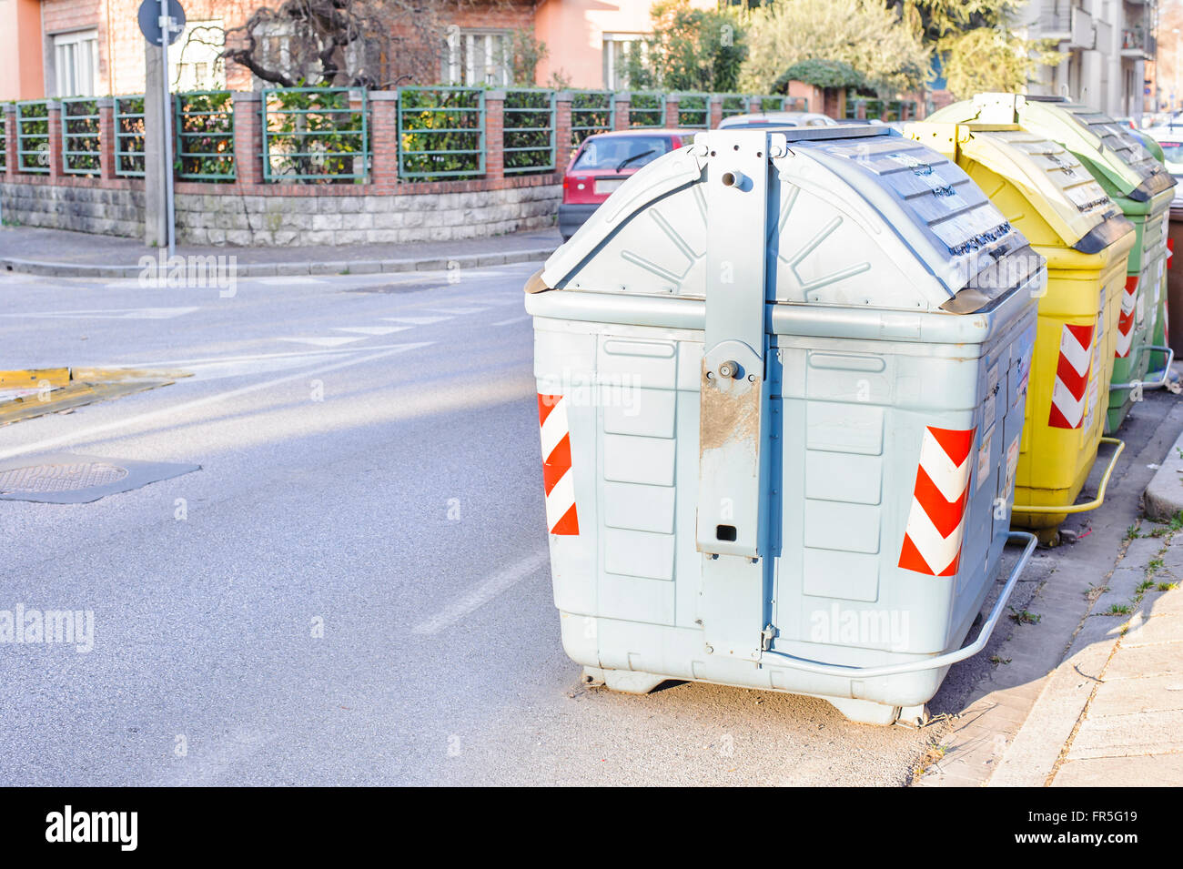 Recycling bins separate garbage hi-res stock photography and images - Alamy