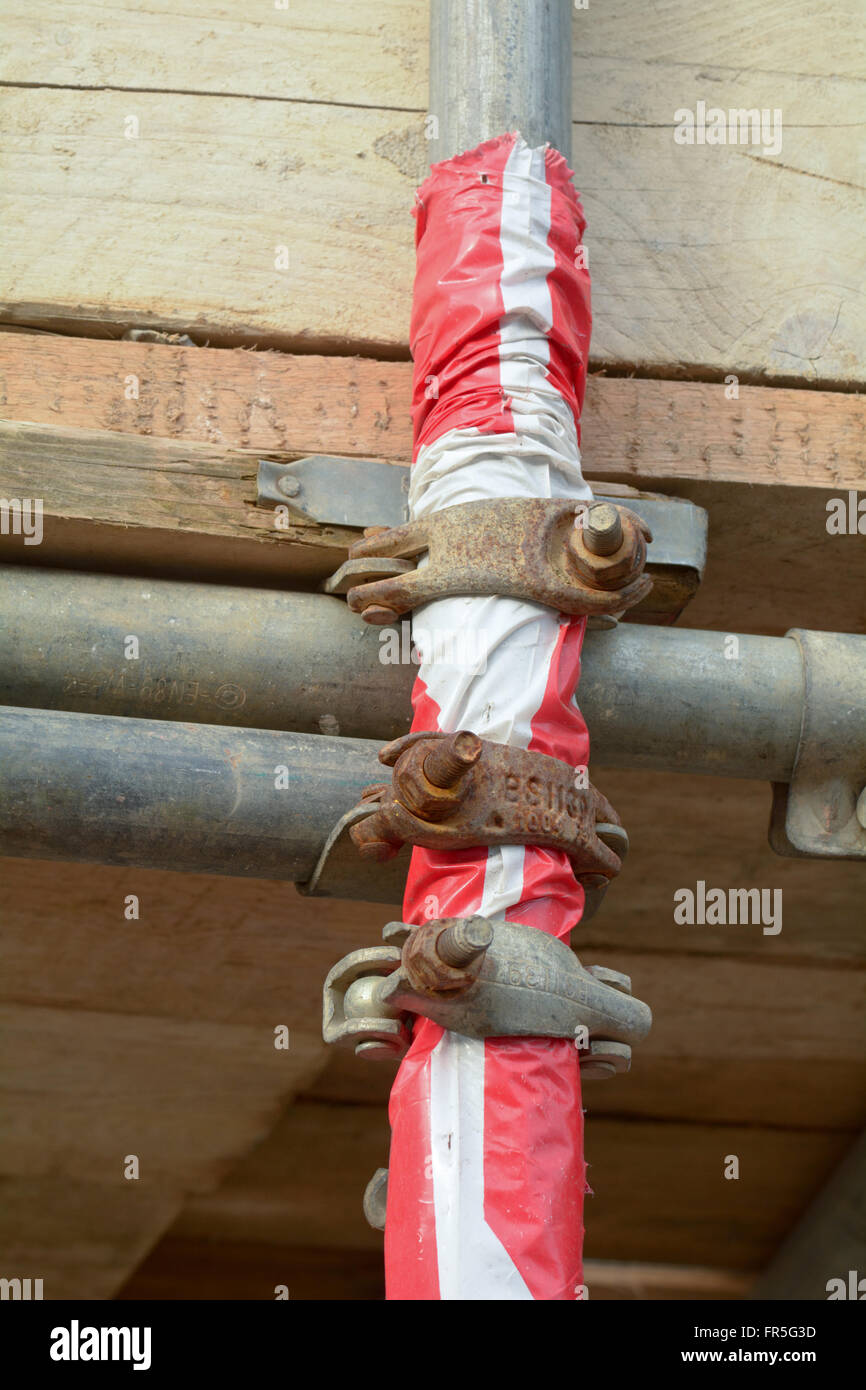 Scaffolding poles mid rail brace rigid hi-res stock photography and ...