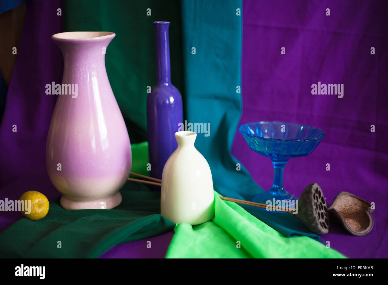 Still life with drapery hi-res stock photography and images - Alamy