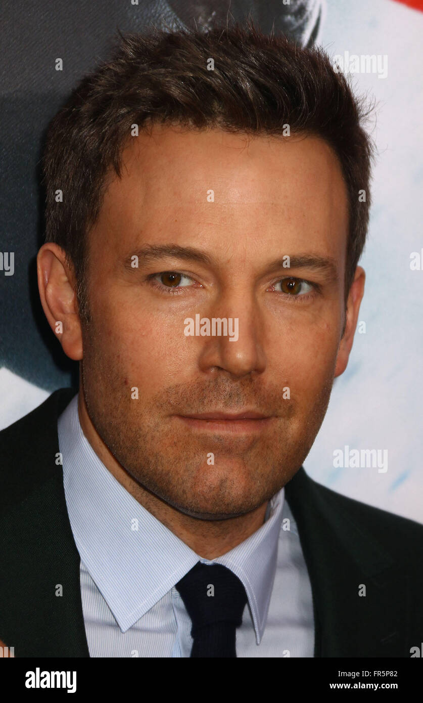 New York, New York, USA. 20th Mar, 2016. Actor BEN AFFLECK attends the ...