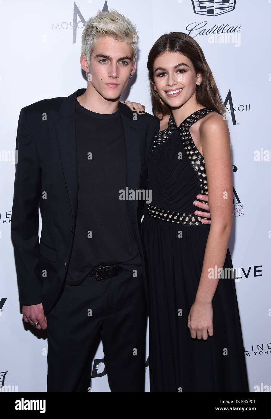 West Hollywood, California, USA. 20th Mar, 2016. Presley Gerber & Kaia ...