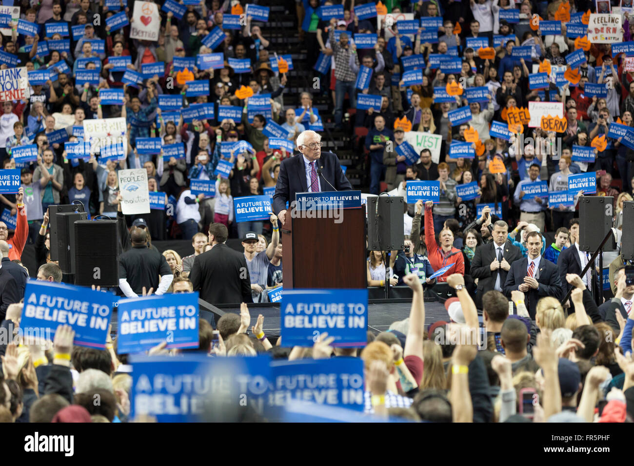Seattle, Washington: A Future to Believe in Rally featuring Senator ...