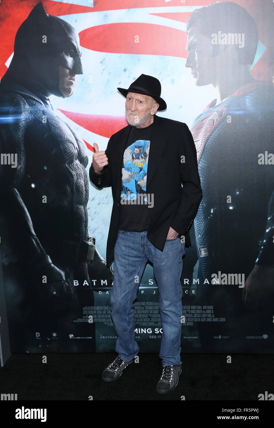 New York, NY, USA. 20th Mar, 2016. Frank Miller at arrivals for BATMAN ...
