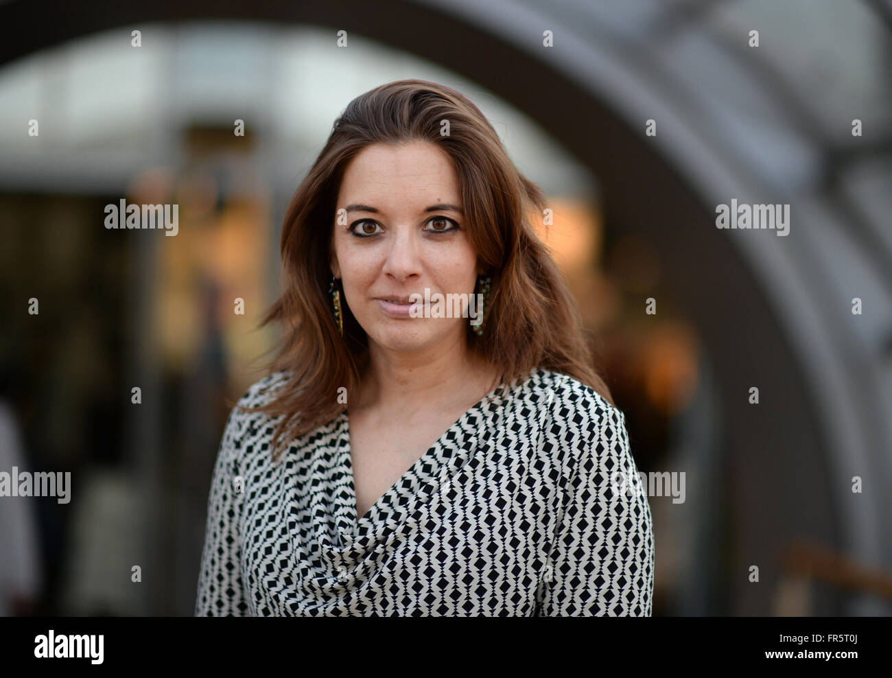 Author Rasha Khayat poses during the Leipzig Book Fair in Leipzig ...