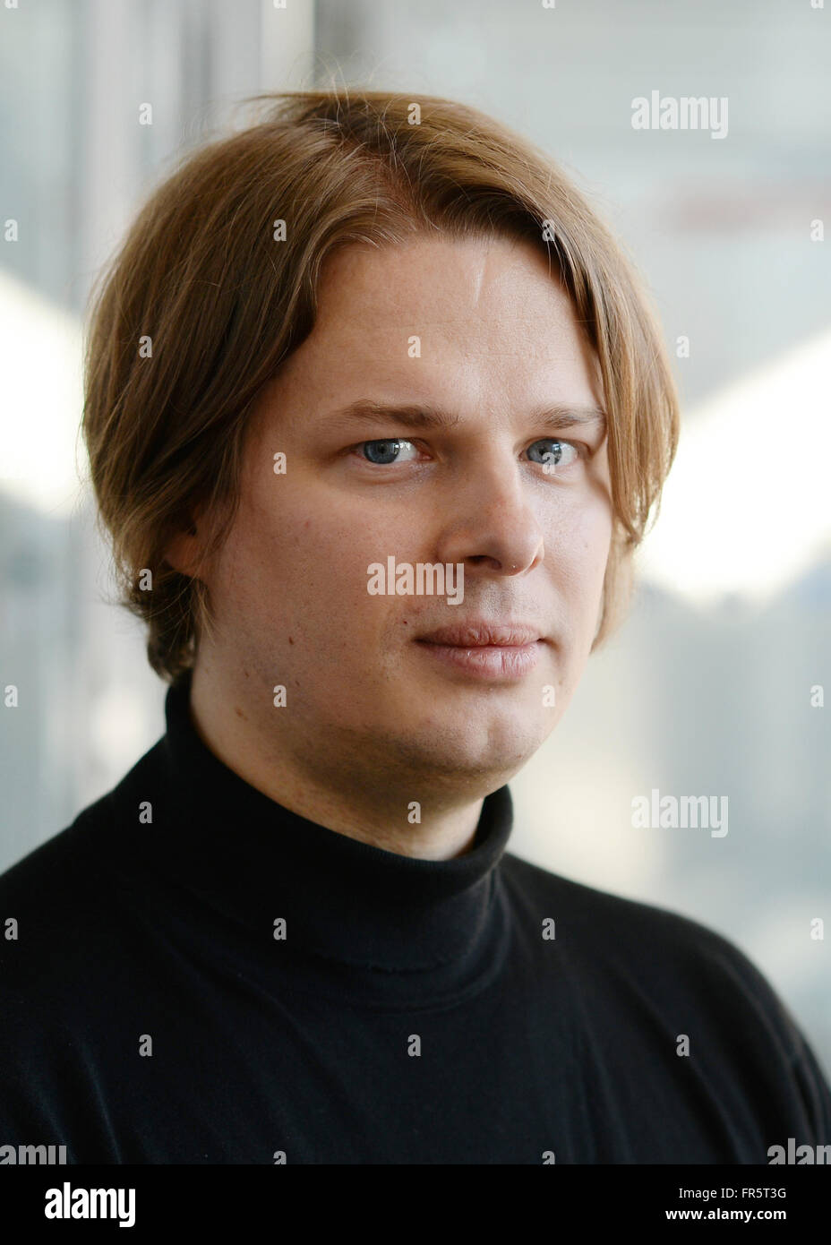 Author Jan Snela poses during the Leipzig Book Fair in Leipzig, Germany ...