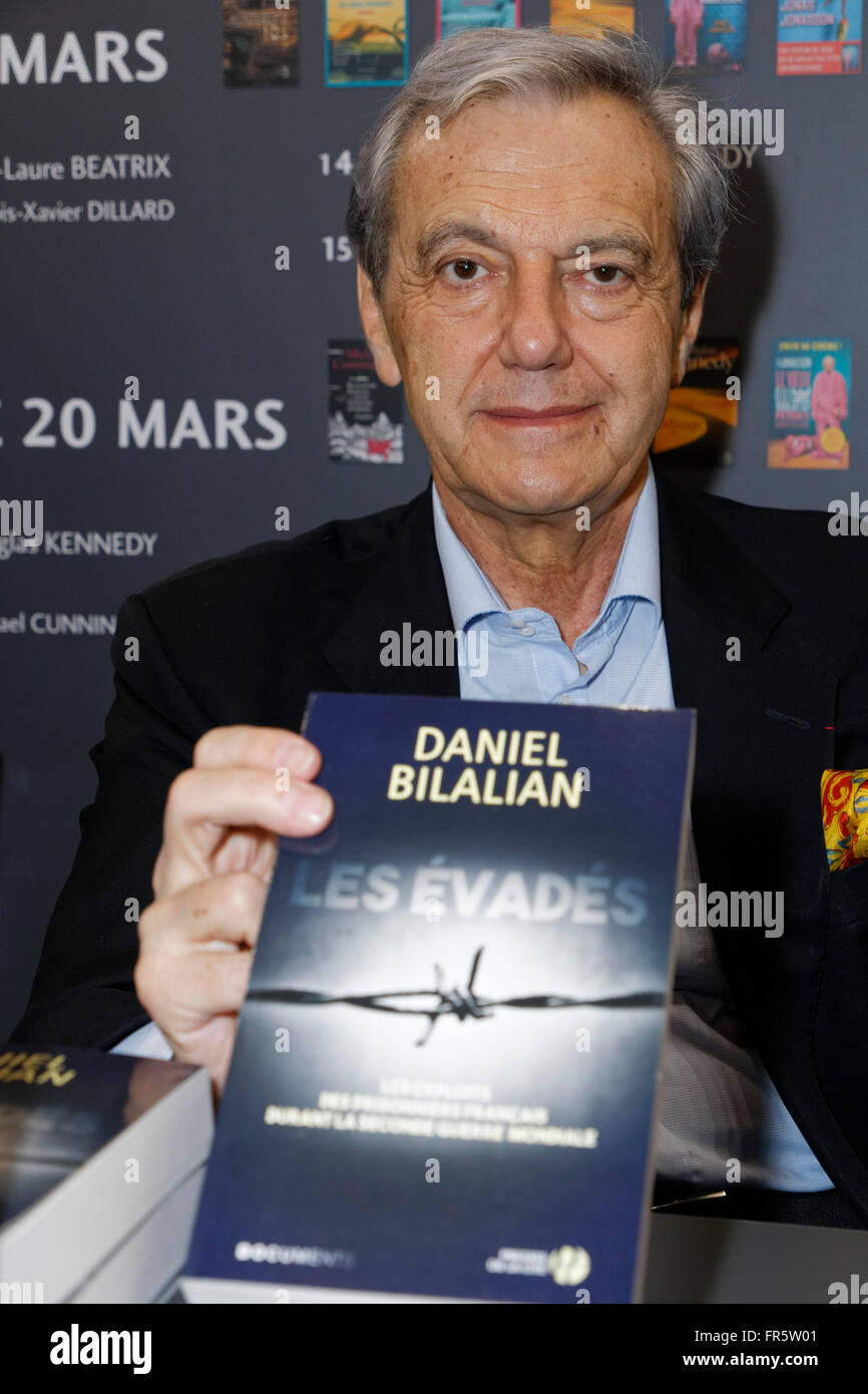 Paris, France. 20th March 2016. Daniel Bilalian in dedication at the ...