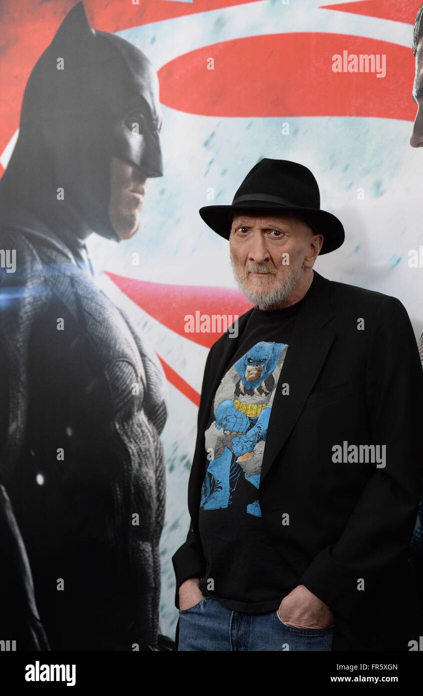 New York, NY, USA. 20th Mar, 2016. Frank Miller at arrivals for BATMAN ...