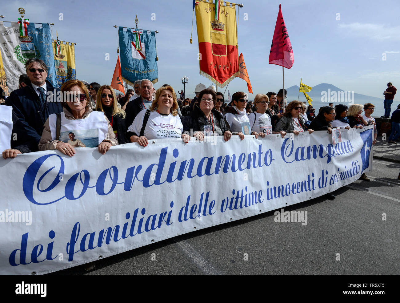 Naples, Italy. 21st Mar, 2016. Demonstration against the Mafia and the ...