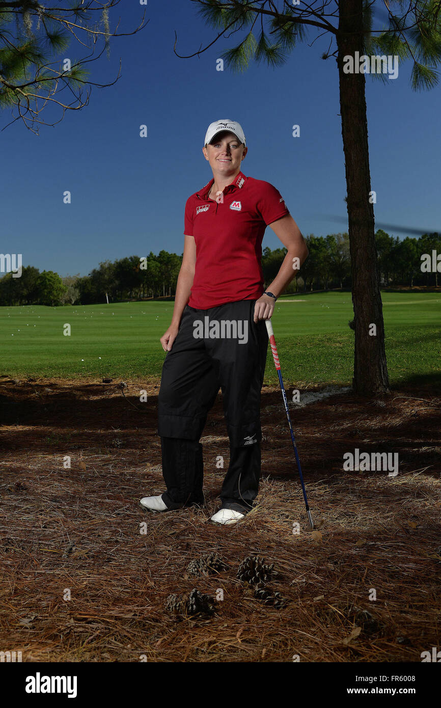 Orlando, FL, USA. 23rd Jan, 2013. Portrait session with LPGA golfer ...