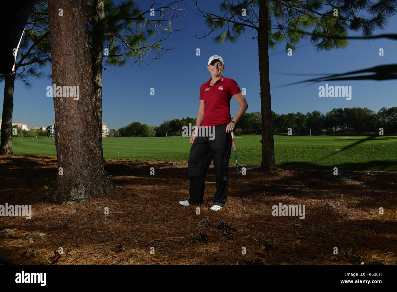 Orlando, FL, USA. 23rd Jan, 2013. Portrait session with LPGA golfer ...