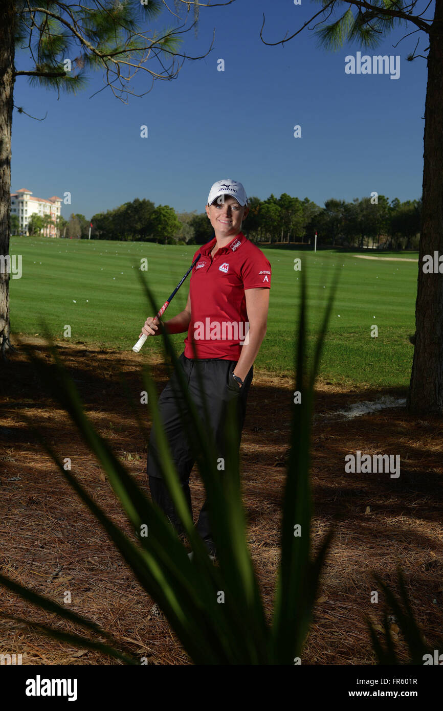 Orlando, FL, USA. 23rd Jan, 2013. Portrait session with LPGA golfer ...