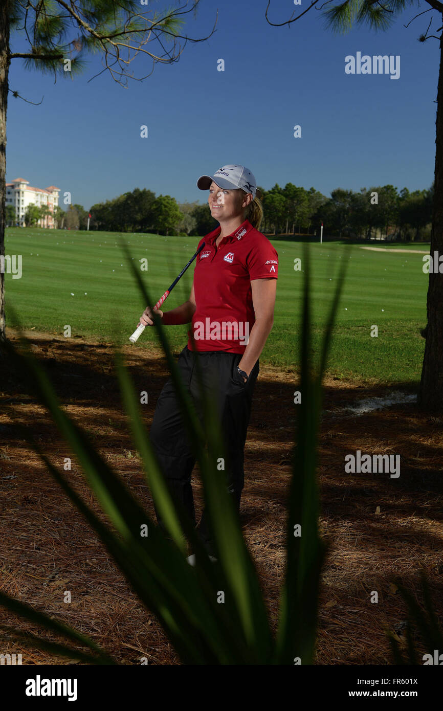 Orlando, FL, USA. 23rd Jan, 2013. Portrait session with LPGA golfer ...