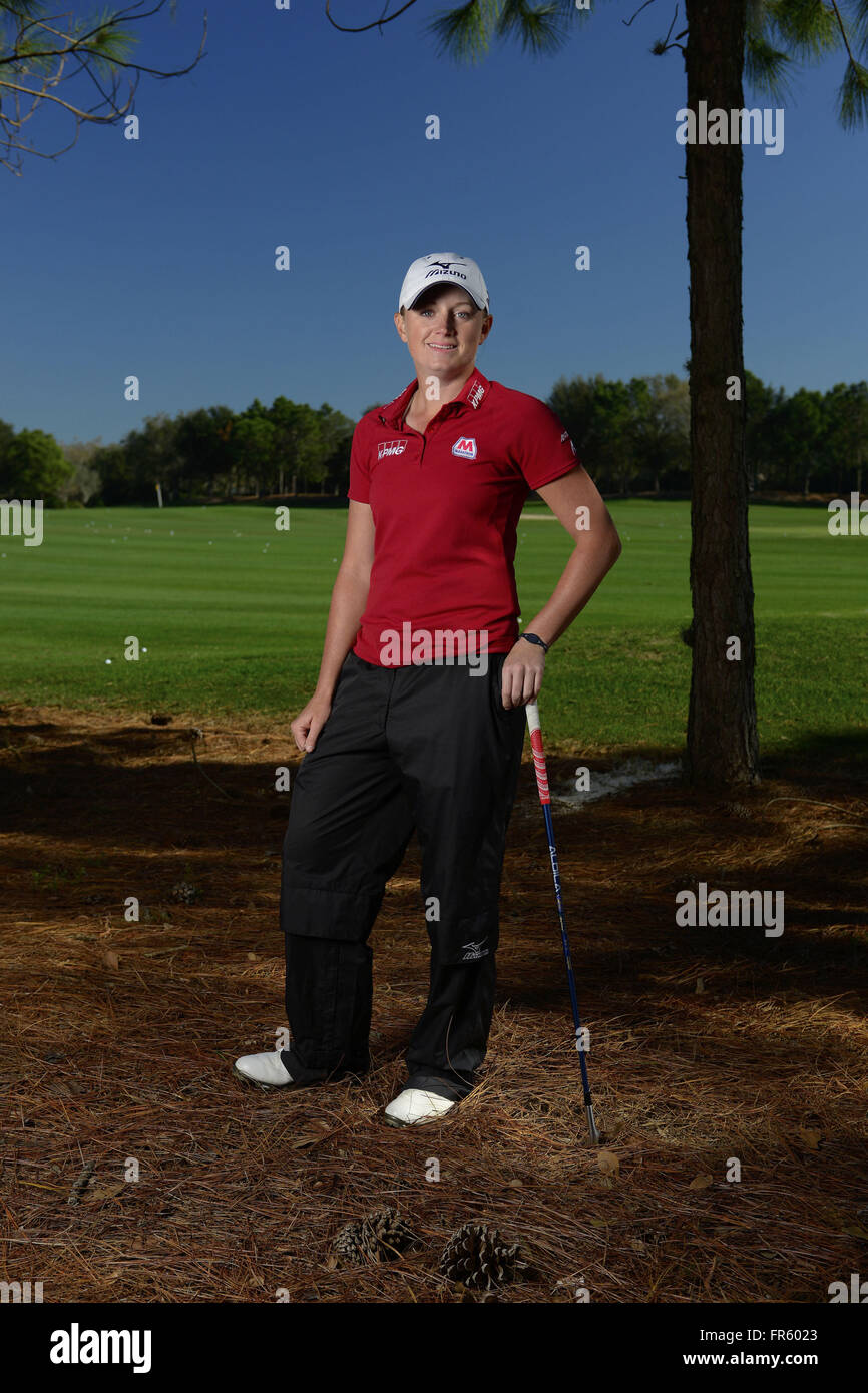 Orlando, FL, USA. 23rd Jan, 2013. Portrait session with LPGA golfer ...