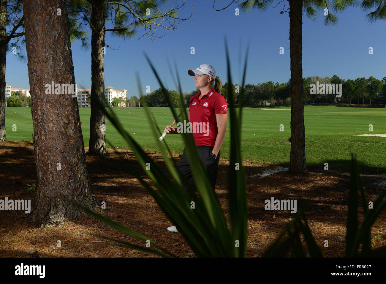 Orlando, FL, USA. 23rd Jan, 2013. Portrait session with LPGA golfer ...