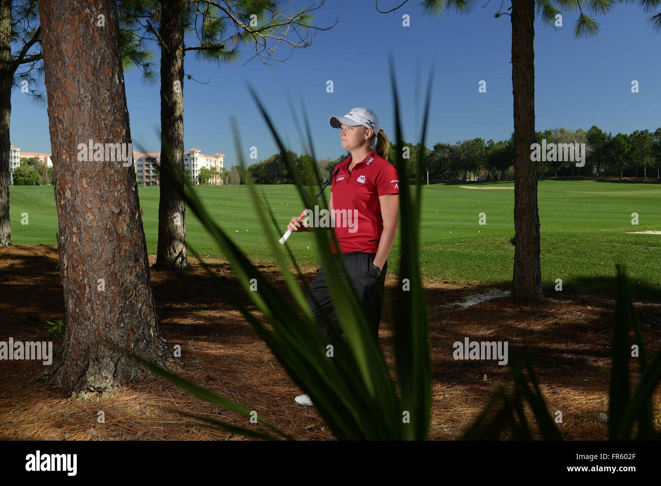 Orlando, FL, USA. 23rd Jan, 2013. Portrait session with LPGA golfer ...