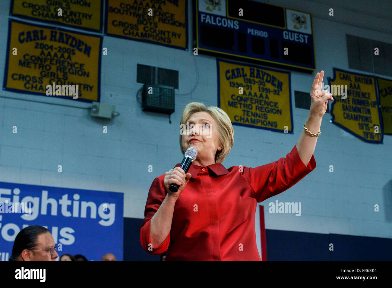 Phoenix, Arizona, USA. 21th March, 2016. Former Secretary of State ...