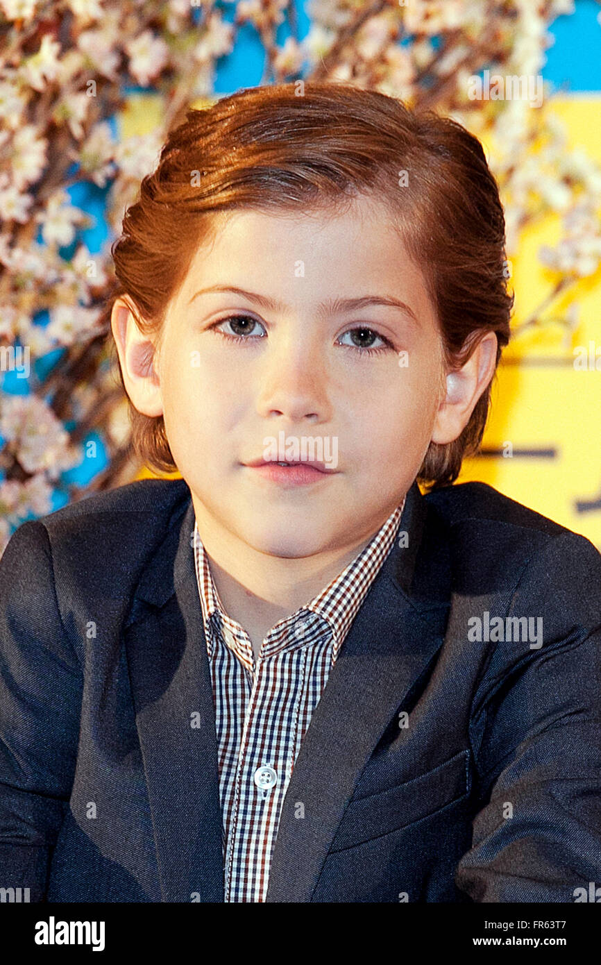 Tokyo, Japan. 22nd March, 2016. Canadian child actor Jacob Tremblay ...