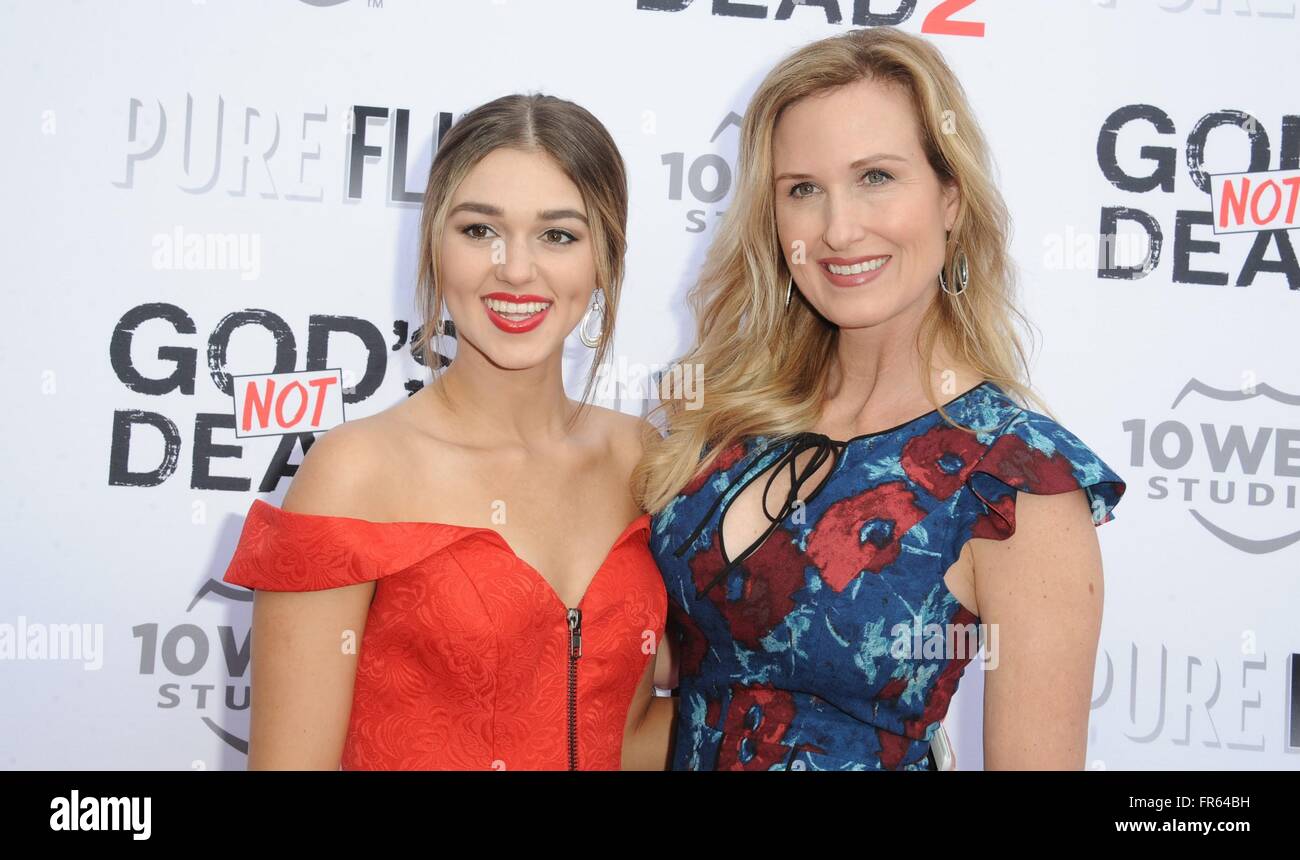 Los Angeles, CA, USA. 21st Mar, 2016. Sade Robertson, Korie Robertson ...