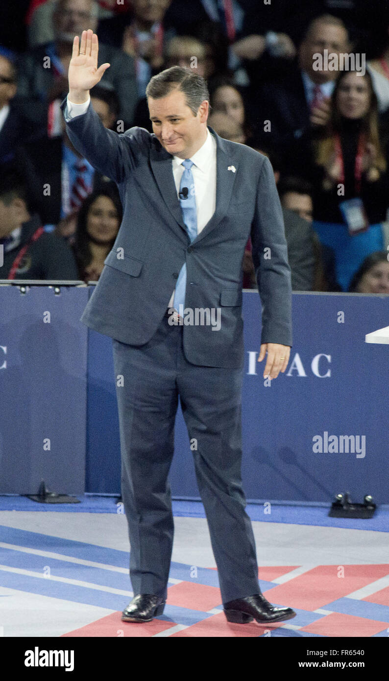 Washington DC, USA. 21st March, 2016. United States Senator Ted Cruz ...