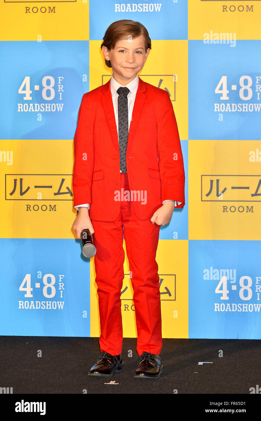 Child actor Jacob Tremblay attends the Japan Premiere for 'Room' at ...