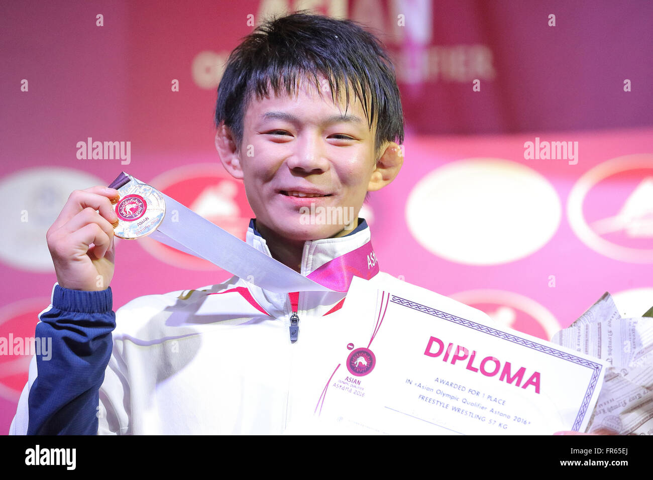 Astana, Kazakhstan. 18th Mar, 2016. Rei Higuchi (JPN) Wrestling : Rei ...