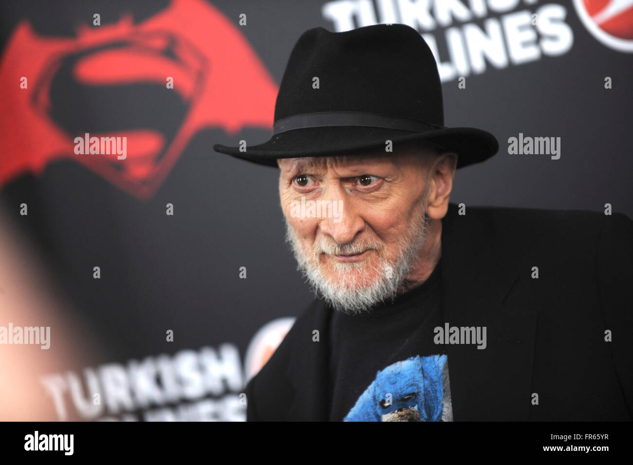 New York City. 20th Mar, 2016. Frank Miller attends the 'Batman V ...