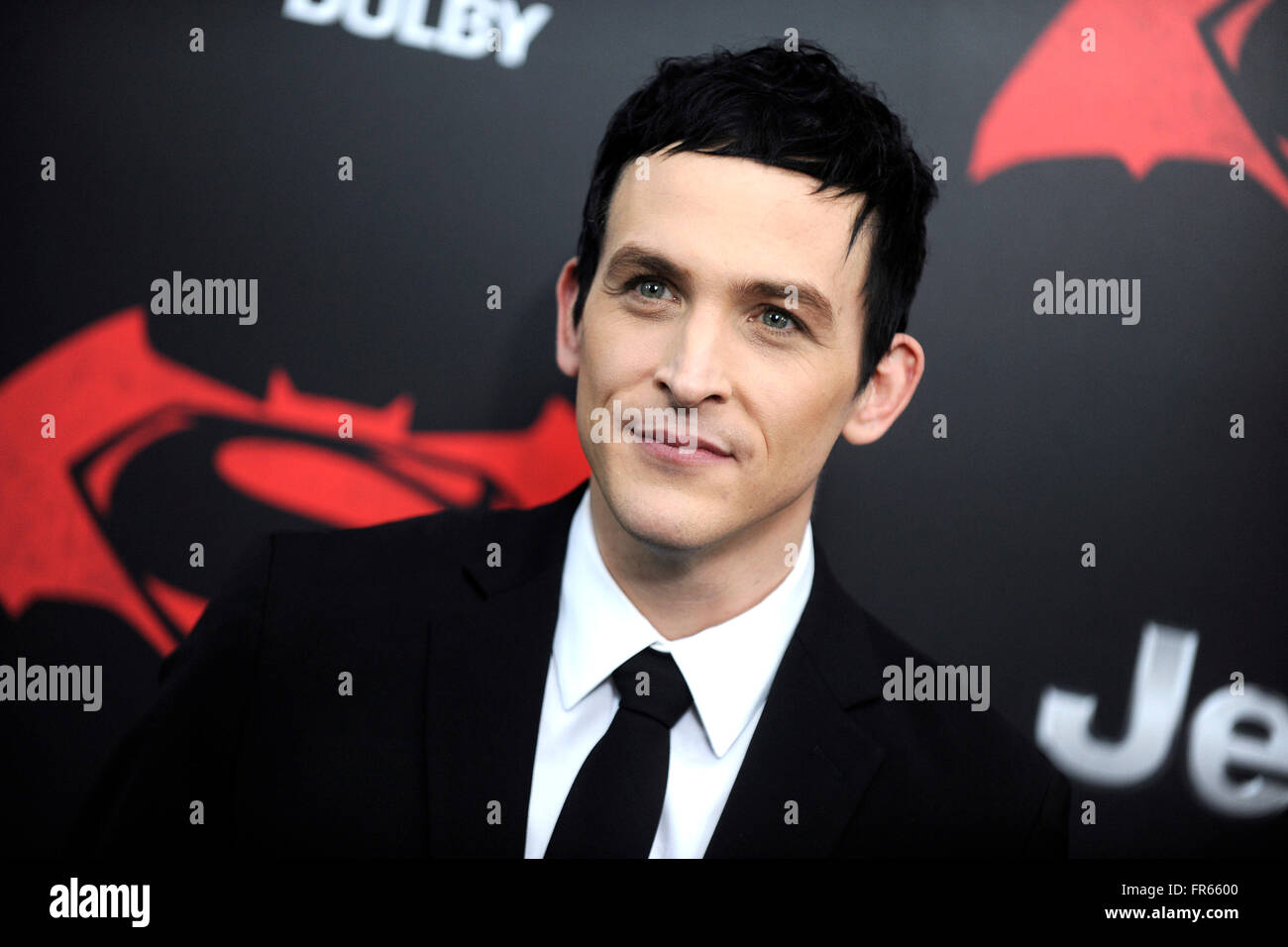New York City. 20th Mar, 2016. Robin Lord Taylor attends the 'Batman V ...