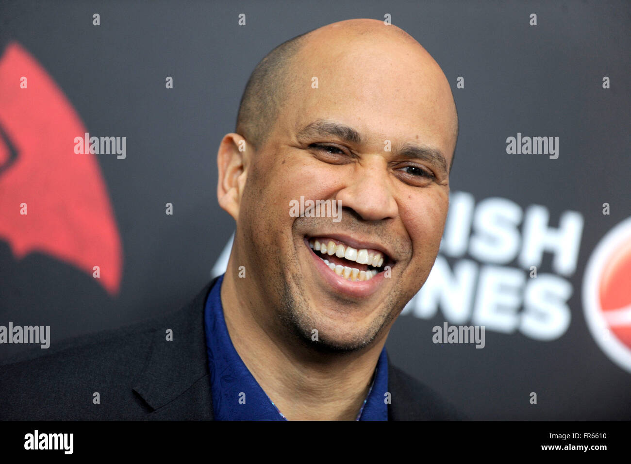 New York City. 20th Mar, 2016. U.S. Senator Cory Booker attends the ...