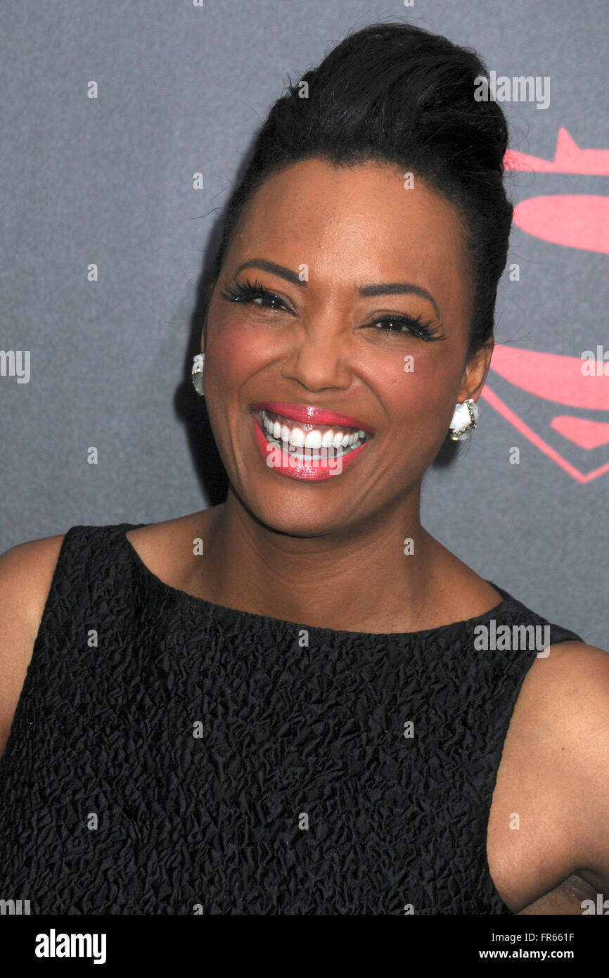 New York City. 20th Mar, 2016. Aisha Tyler attends the 'Batman V ...