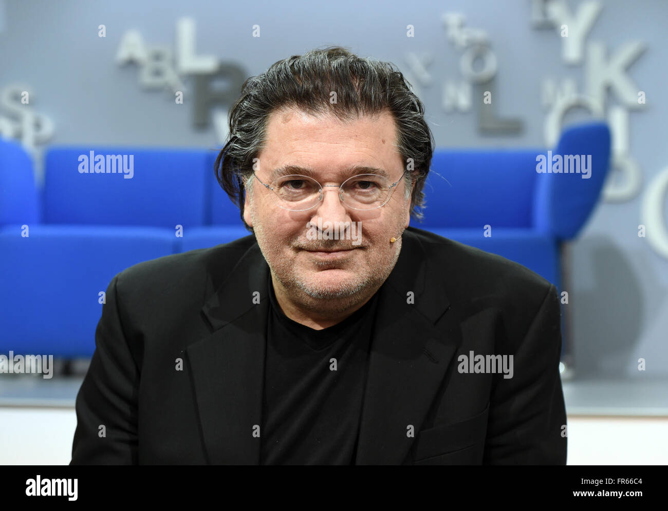 Leipzig, Germany. 18th Mar, 2016. Dutch writer Leon de Winter poses at ...