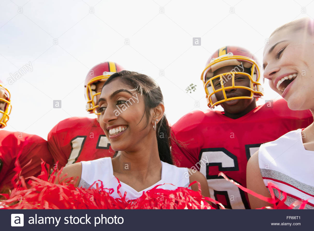 College football players cheerleaders hi-res stock photography and ...