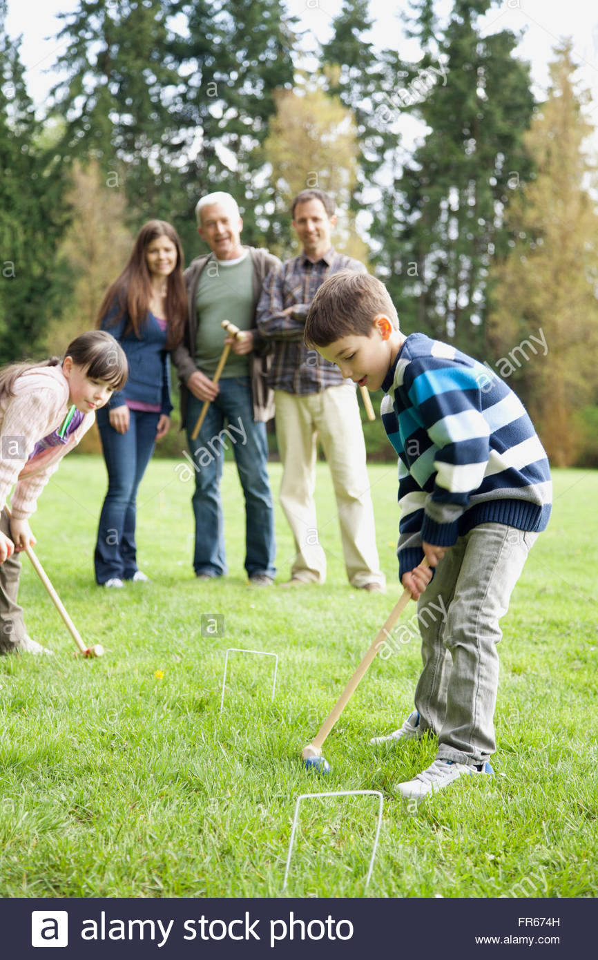 Teaching croquet hi-res stock photography and images - Alamy